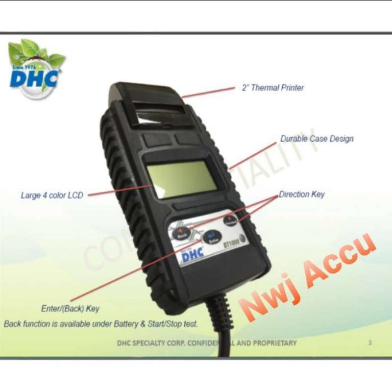 Promo Aki Tester Dhc Bt1000 Analyser Aki Digital Printer Terbaru Diskon ...