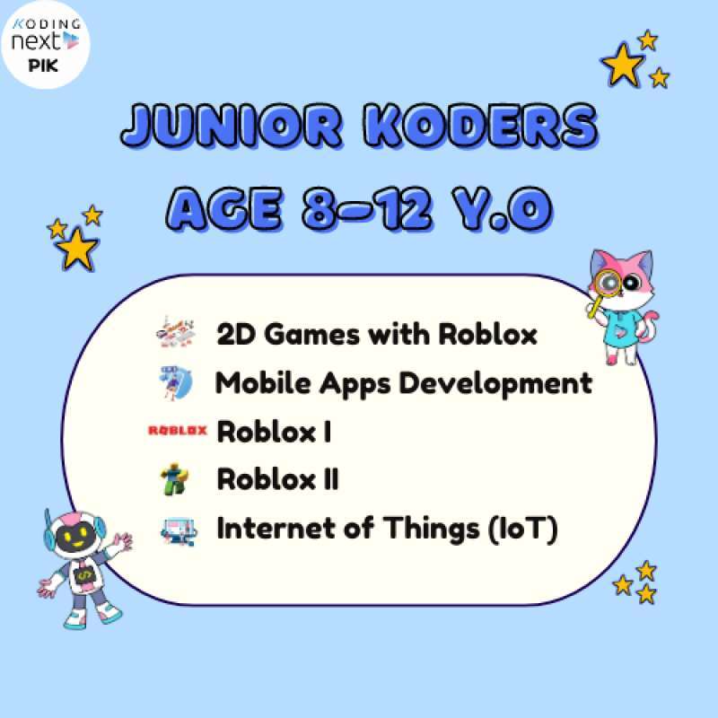 Jual Koding Next Pik Junior Koders 8-12 Coding Course Offline Di Seller ...
