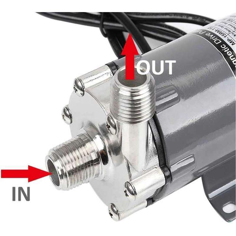 Jual Pompa Air Elektrik Magnet Pump Food Grade Homebrew Wine 10w 19l ...