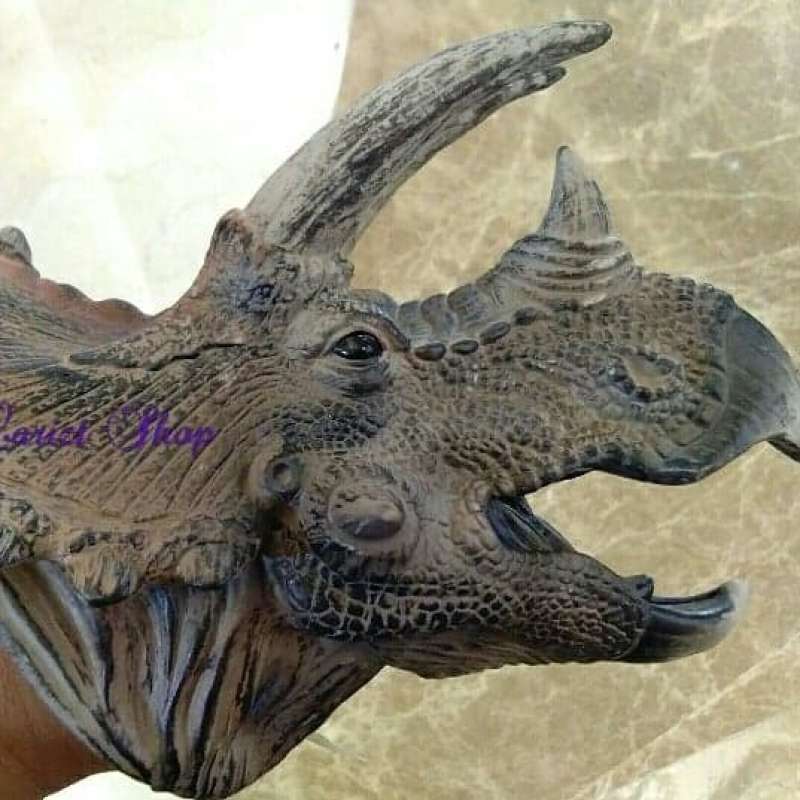 Promo Dinosaurus Kingdom Triceratops Head Kepala Dino Dinosaur Hand ...