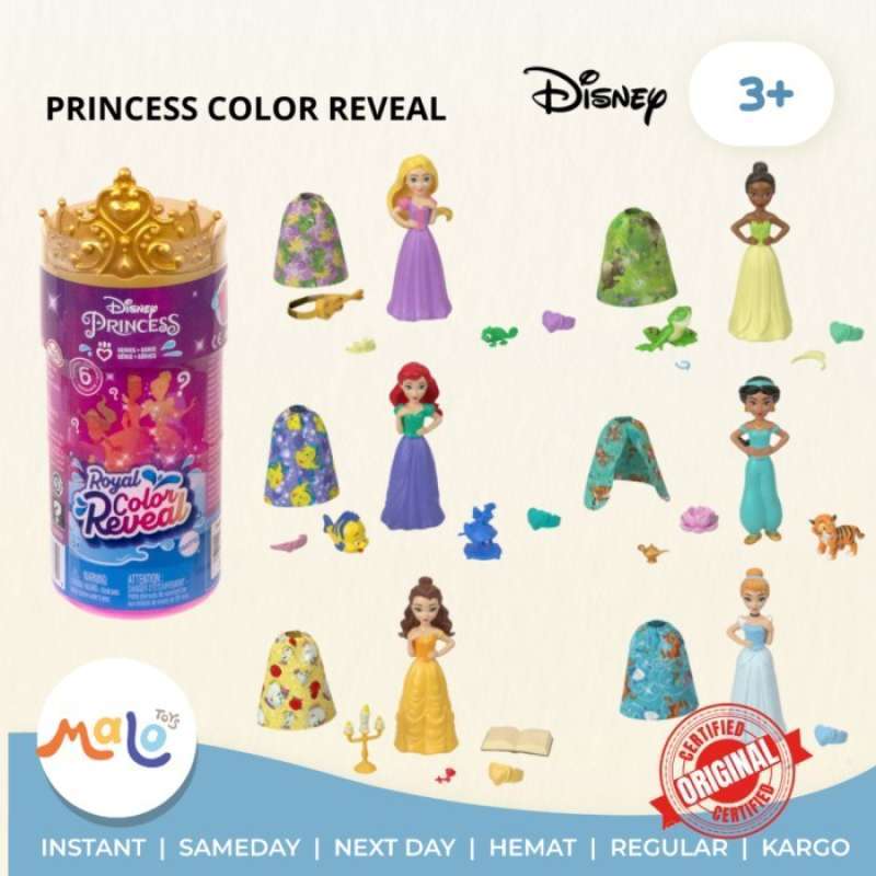 Promo Princess Royal Color Reveal [ginal] Mattel Random Boneka Diskon ...