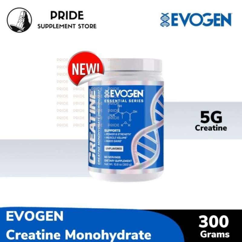 Promo Evogen Creatine 60 Servings 300 Gram High Quality Monohydrate ...