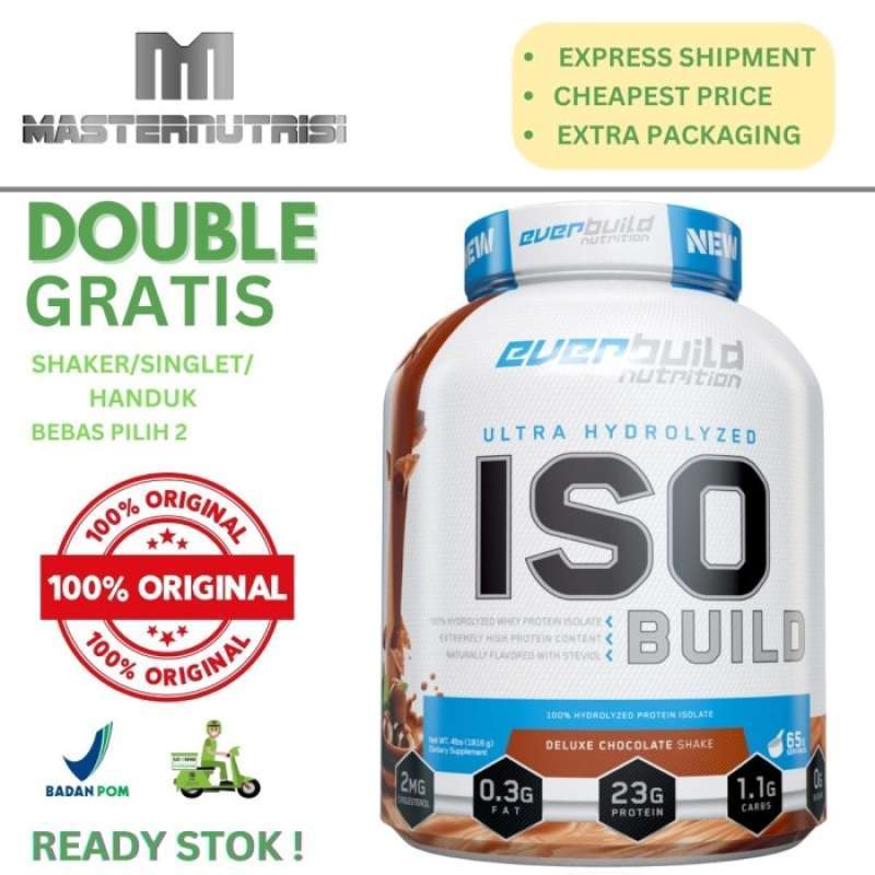 Promo Everbuild Iso Build 5 Lb Hydrolized Whey Isolate Diskon 33% Di ...