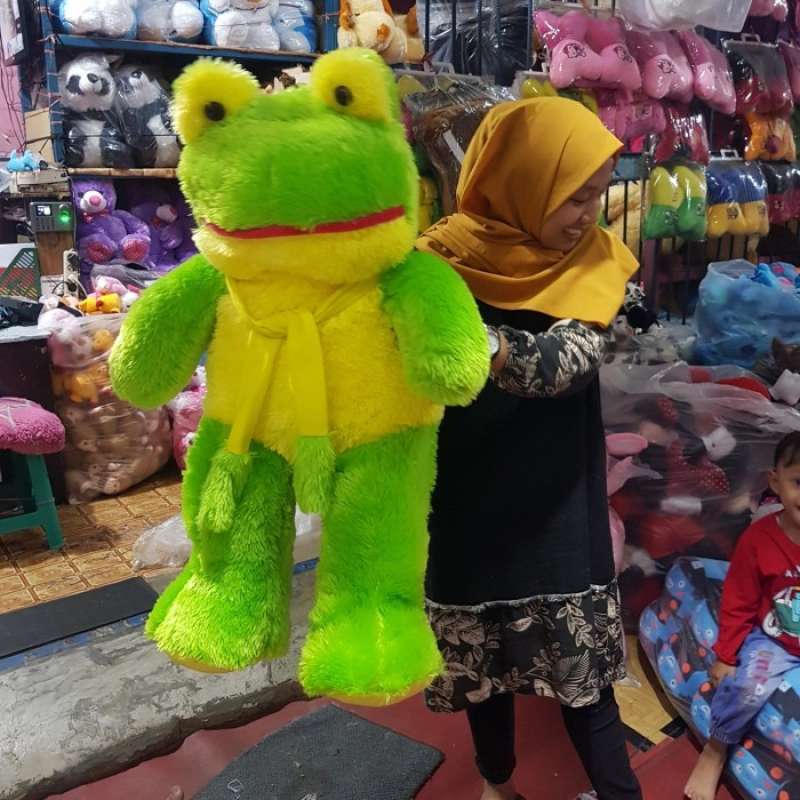 Promo Boneka Kodok Katak Keropi Keroppi Kerokeropi Frog Hijau Jumbo ...