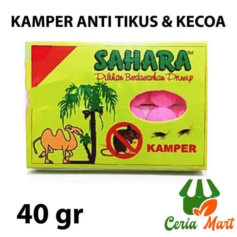 Jual Kamper Anti Tikus Sahara 40 Gr Kamfer Pengusir Kecoa Napthalene ...