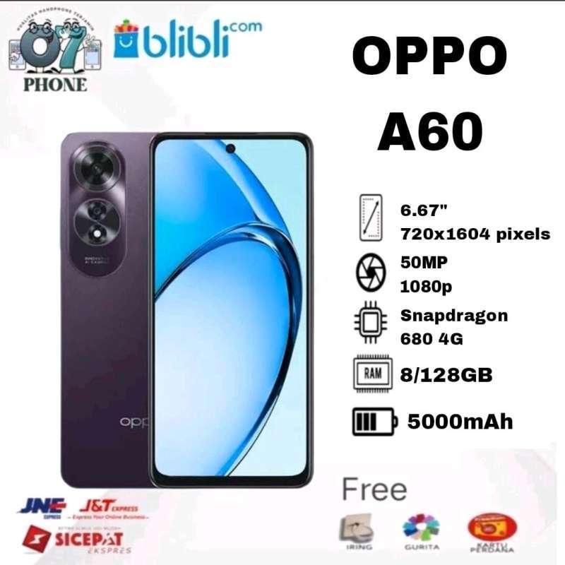 Jual Oppo A60 Ram 8/128gb & 8/256gb - Smartphone Garansi Resmi ...
