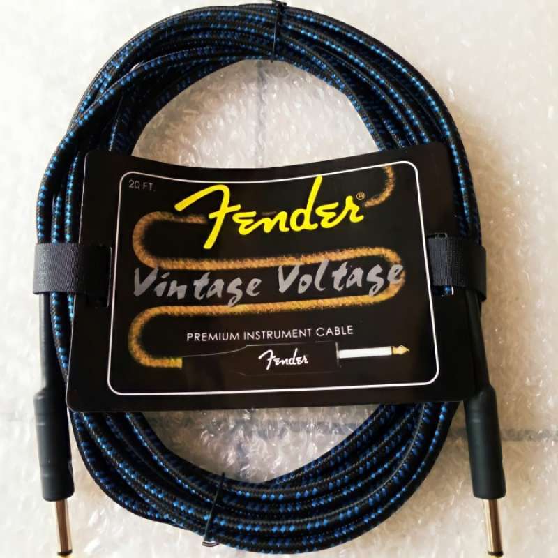 Promo Kabel Jack Gitar Fender Vintage Voltage Panjang 6 Meter - Hitam ...