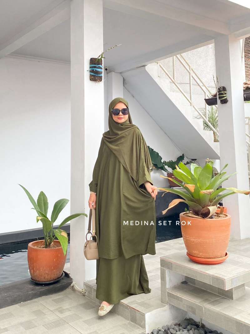 Promo Medina Set Rok Panjang Dewasa Wanita Premium Yayuku By Yayoe ...