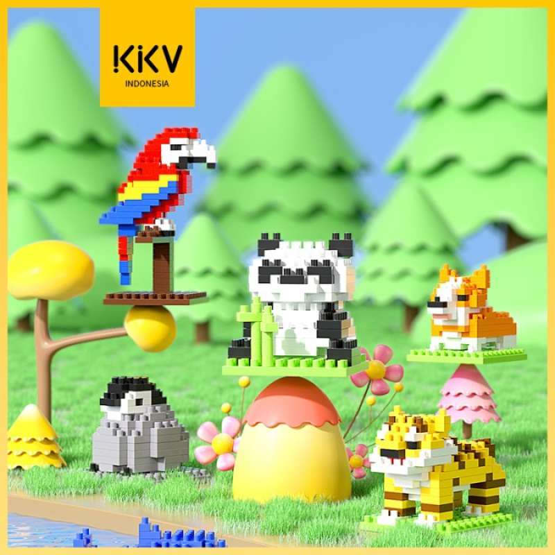 Promo Kkv Jike Mainan Blocks Brick Diy Anak Aneka Hew..an Kendaraan ...