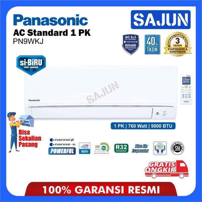 Promo Panasonic Ac Split 1 Pk Pn9-wkj / Ac Panasonic Standard 1pk Cs-pn9wkj Diskon 13% Di Seller ...