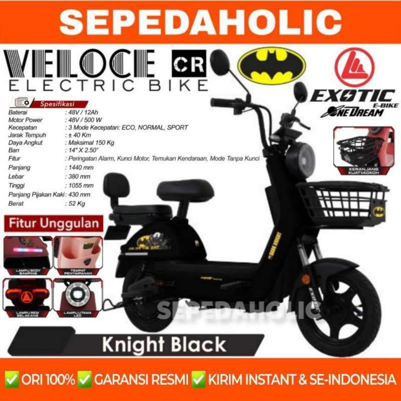 Promo Sepeda Listrik Exotic Veloce Cr New By Pacific 500 Watt Electric ...