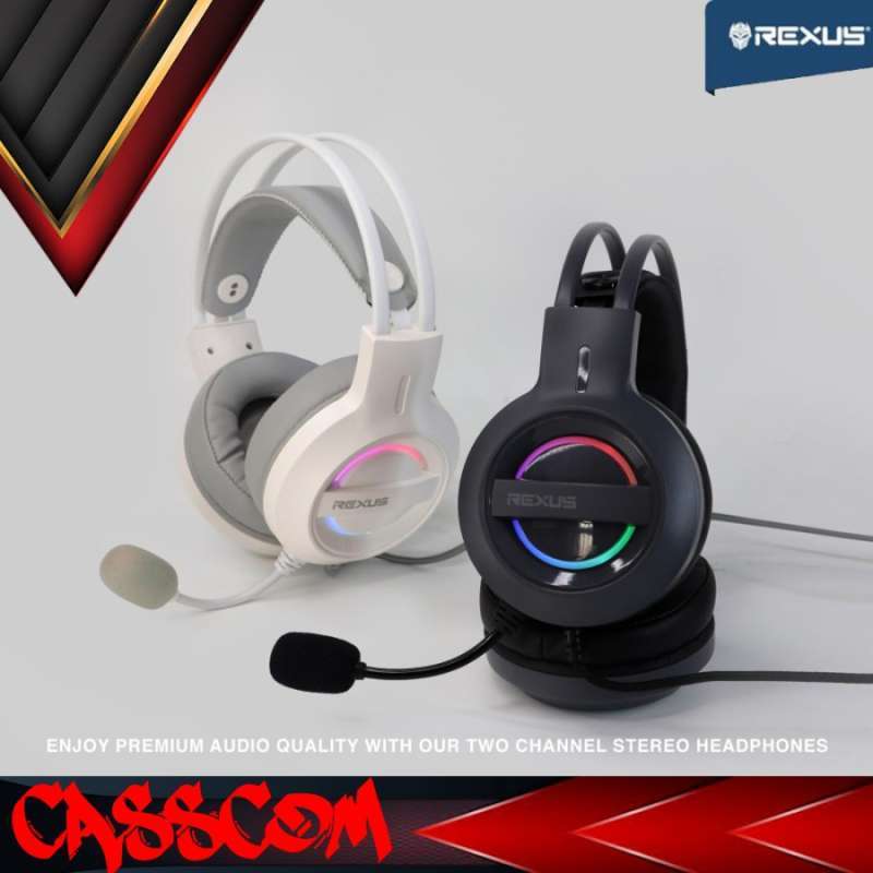 Promo Rexus Thundervox Hx12 Usb Rgb Gaming Headset With 50mm Driver Hx ...