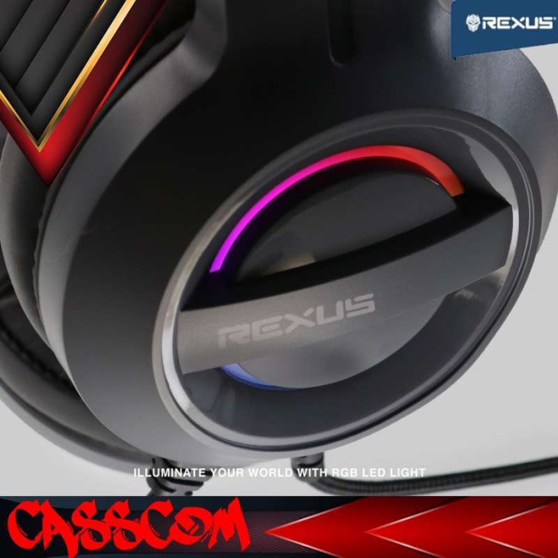 Promo Rexus Thundervox Hx12 Usb Rgb Gaming Headset With 50mm Driver Hx ...