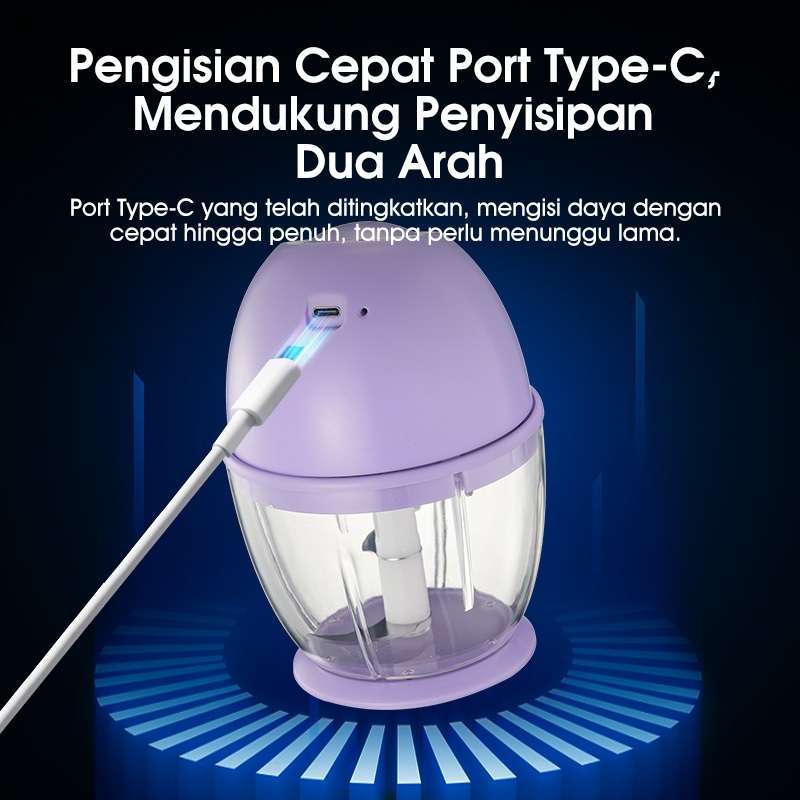 Jual Samono Mini Chopper Portable Blender Kapasitas 450ml Penggiling ...
