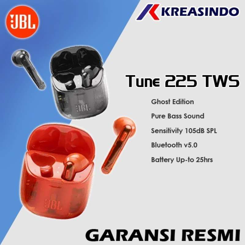 Promo Jbl Tune 225 / T 225 T225 Tws Ghost Edition True Wireless In-ear ...
