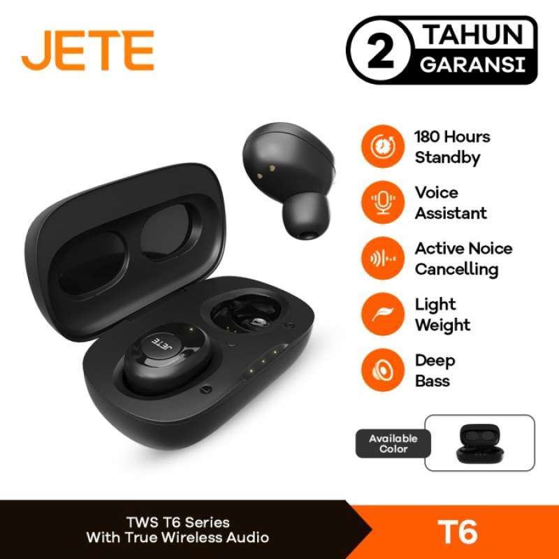 Promo Jete Tws T6 With Noise Canceling - Bluetooth 5.0 - Garansi Resmi ...