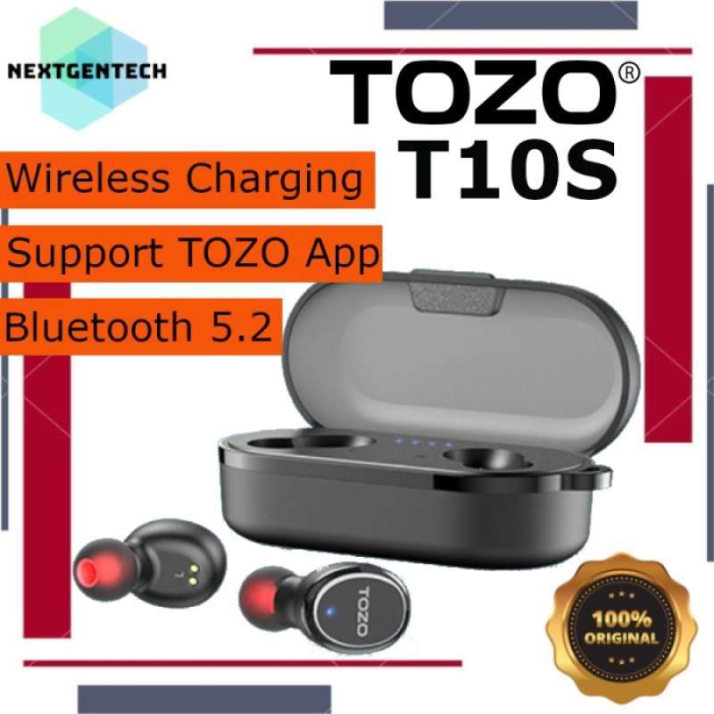 Promo Tozo T10s 2022 Tws True Wireless Earbuds Bluetooth 5.2 Ipx8 Enc Earbud Diskon 23% Di ...