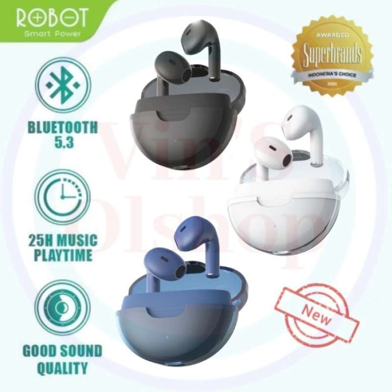 Promo Robot Flybuds T20 Bluetooth 5 3 Tws Wireless Robot Flybuds T20 Diskon 23 Di Seller Ryoma