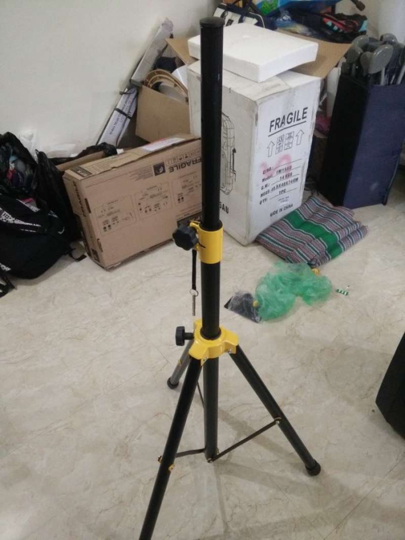 Promo Stand   Tiang Tripod Speaker Aktif Pasif Merk Oktav 585 Full Besi 