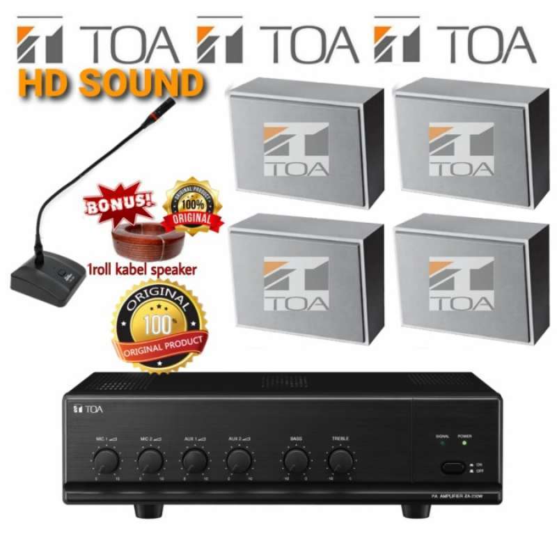 Promo Paket Salon / Speaker Toa Ruangan /indoor Original 4 Speaker ...