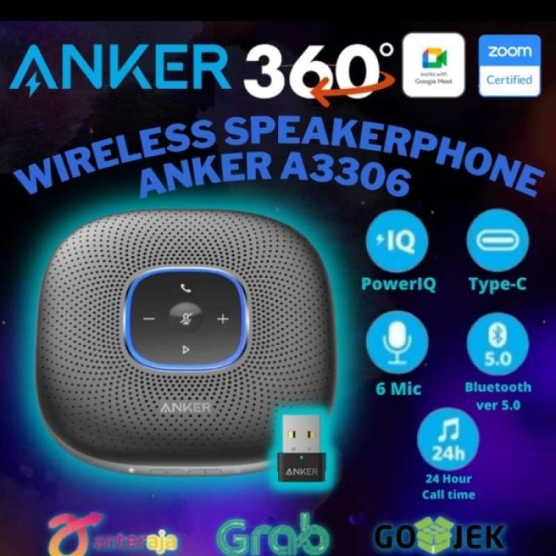 Promo Anker A3306 Powerconf Bluetooth Speakerphone Conference Speaker Diskon 23% Di Seller Ryoma ...
