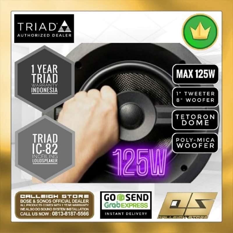 Promo Triad Distributed Audio Ic82 Ceiling Loud Speaker Diskon 23% Di ...