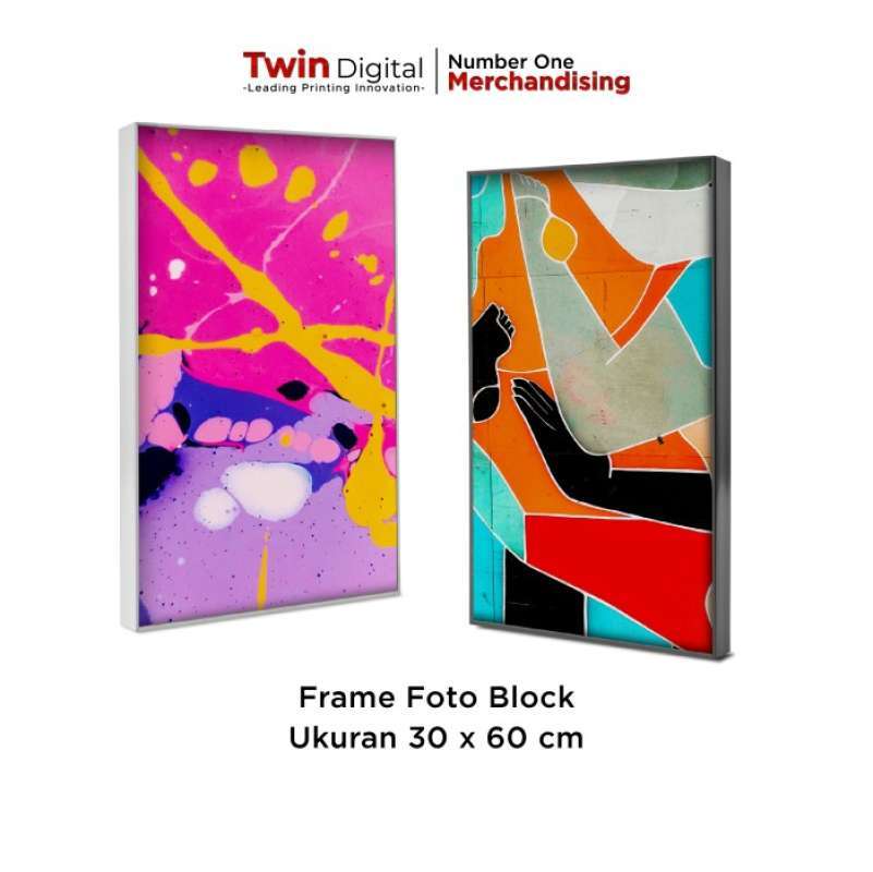 Promo Frame Foto Block Uk. 30x60 Cm - Pajangan Bingkai Custom Photo ...