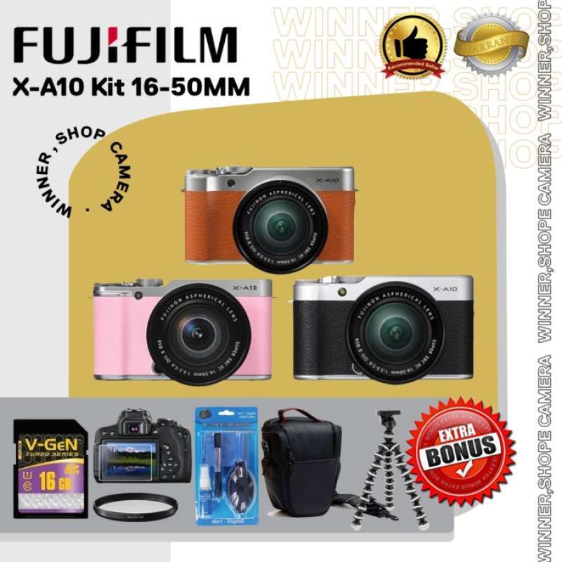 Promo Fujifilm X-a10 Kit 16-50mm Fujifilm Xa10 Camera Xa-10 Kit Paketan Diskon 23% Di Seller ...