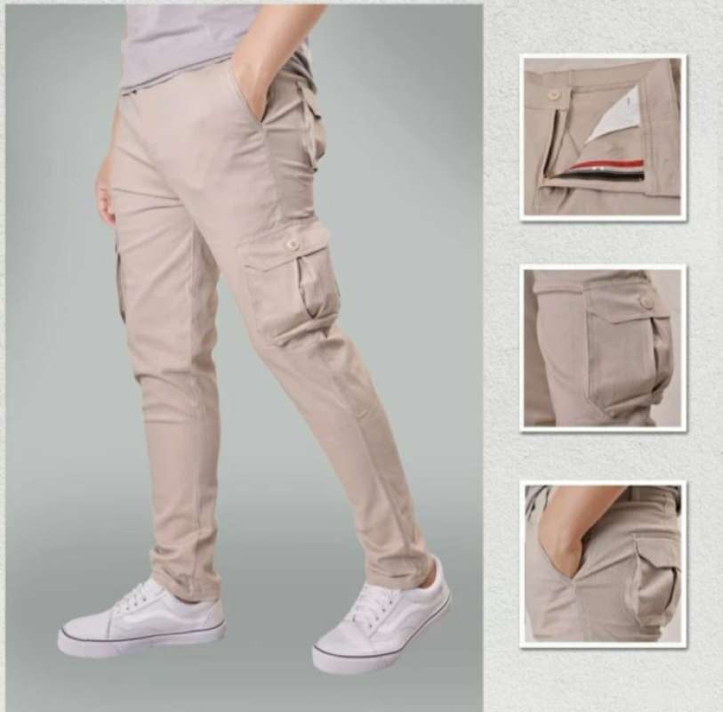 Jual Celana Pnjang Cargo Pria+celana Panjang Cargo Dewasa+cargo Cream - 27 Abu Di Seller Zati ...