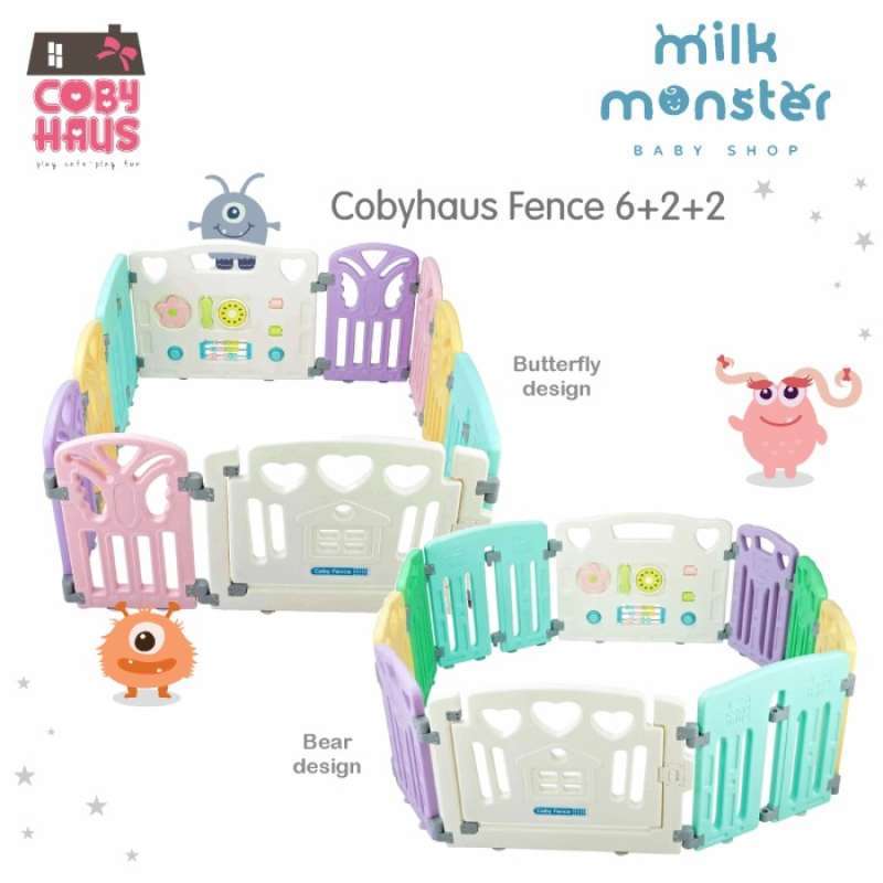 Promo Coby Haus Fence 6+2+2 / Pagar Pembatas Mainan Bayi Dan Anak ...