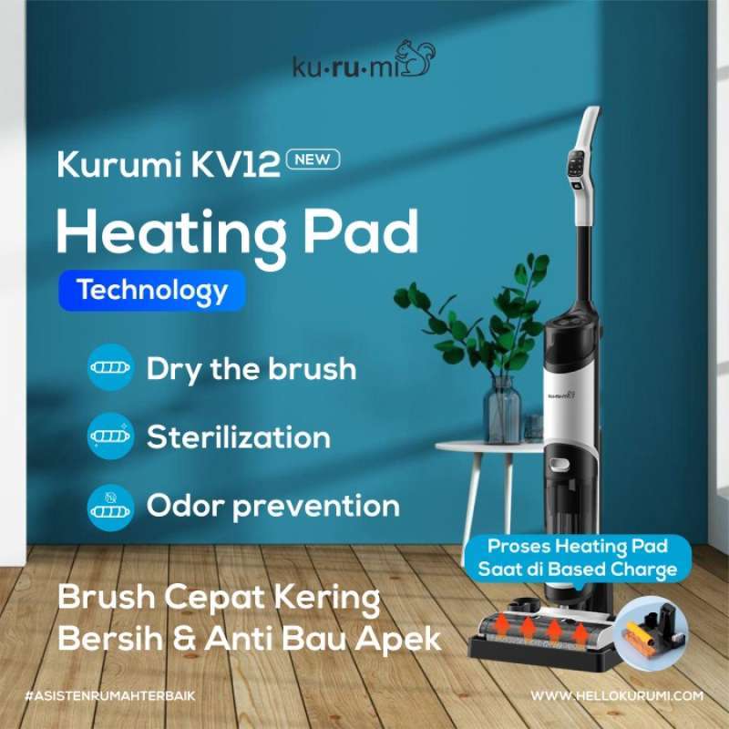 Promo Kurumi Kv 12 Wet & Dry Cordless Stick Vacuum Cleaner Promo - Kv ...