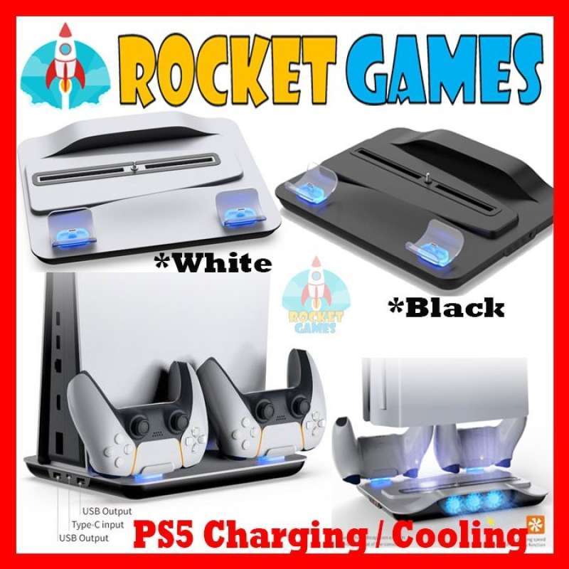 Jual Ps5 Dobe Multifunctional Cooling Stand / Charging Base Led Tp5 ...
