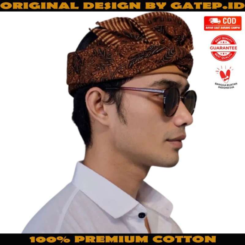 Jual Udeng Batik Khas Bali Motif Burung Setengah Jadi - Ikat Kepala ...