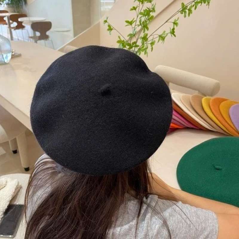 Jual Topi Baret Wanita Kekinian Fashion Korea Kupluk Cewek Dewasa Artis ...