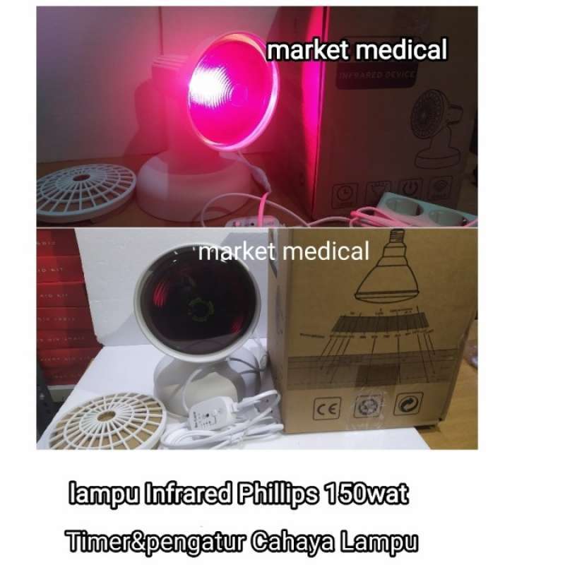 Promo Lampu Infrared Terapi Phillips 150wat / Ada Timer Dan Pengatur ...