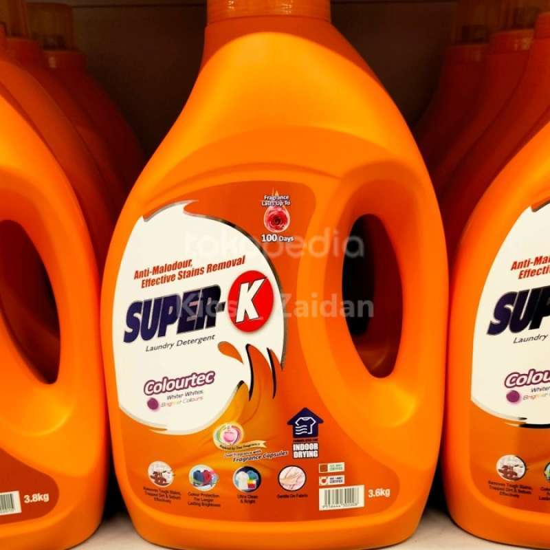 Promo Kuat Harimau K Colourtec Laundry Liquid Detergent 3,6kg Diskon 23 ...