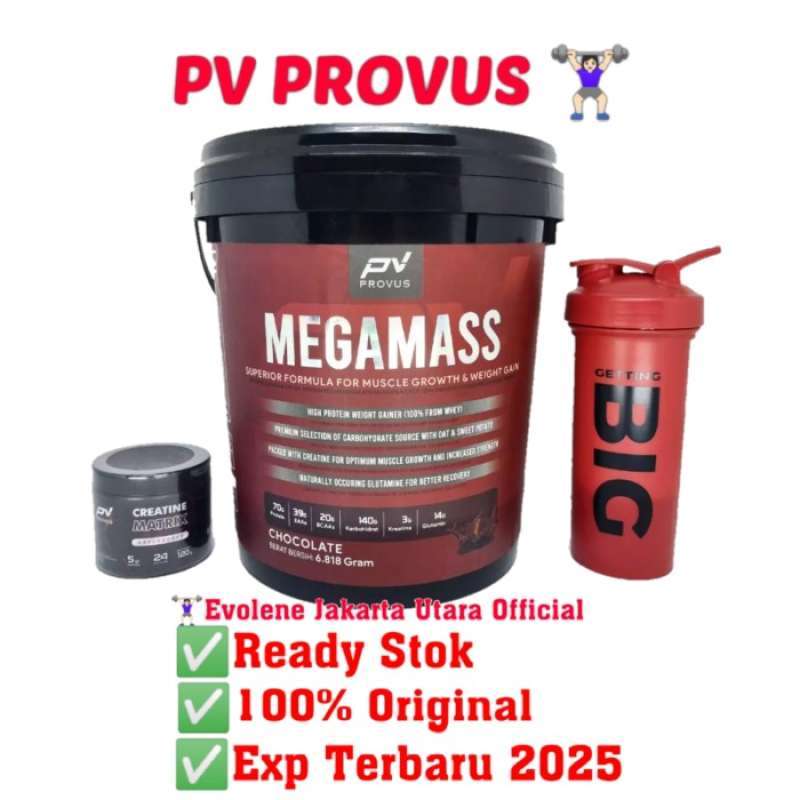 Promo Provus Megamass 15 Lbs Susu Gainer Weight Gain & Muscle Mega Mass ...