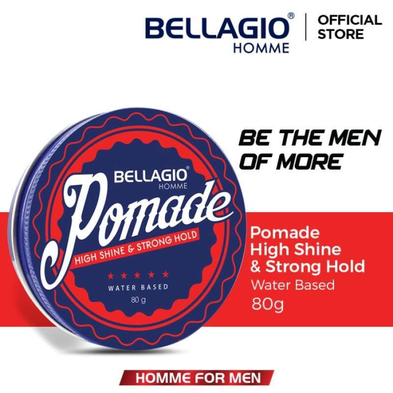 Jual Bellagio Homme High Shine & Strong Hold Pomade 80gr Di Seller Pro-id - Cengkareng Timur ...