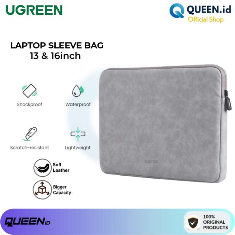Promo Ugreen Pouch Slevee Tas Laptop Notebook 13 - 16 Inch Leather Case ...