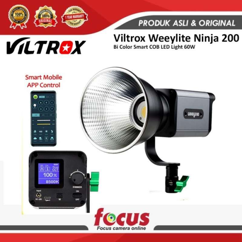 Promo Viltrox Weeylite Ninja 200 Bi Color Smart Cob Led Light 60w ...
