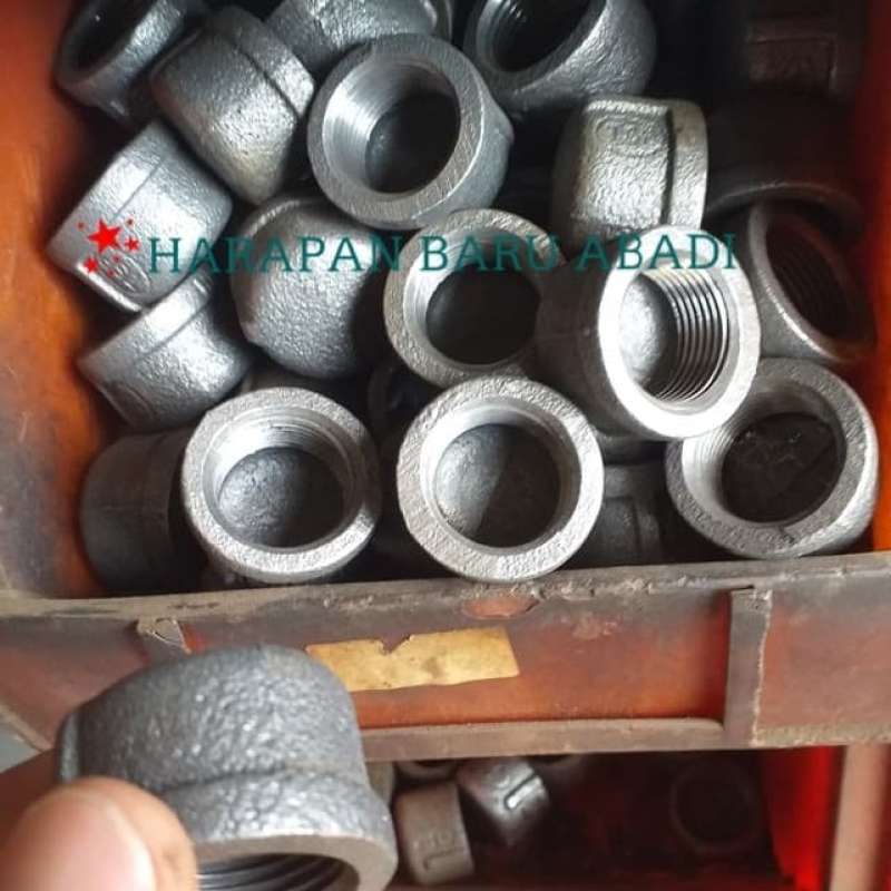 Promo Dop Steam Drat 4 Inch / End Cap / Cap Besi Hitam Diskon 23% Di ...