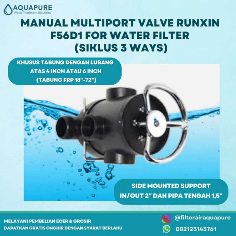 Promo Manual Multiport Valve Filter Runxin F56d1 Side Mounted Diskon 23 ...