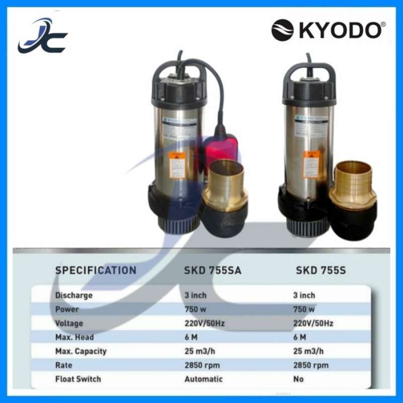 Promo Pompa Celup 3 Inch Kyodo Skd 755 Sa Automatic Pompa Celup Kolam ...