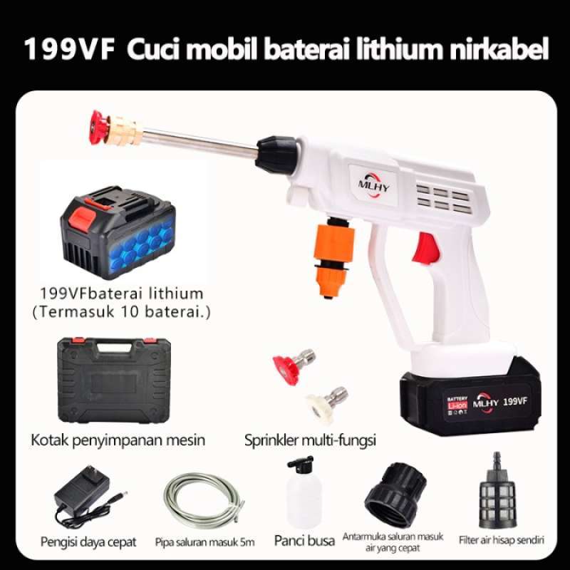 Promo Alat Cuci Motor Mini Jet Cleaner Portable Tekanan Tinggi Alat ...