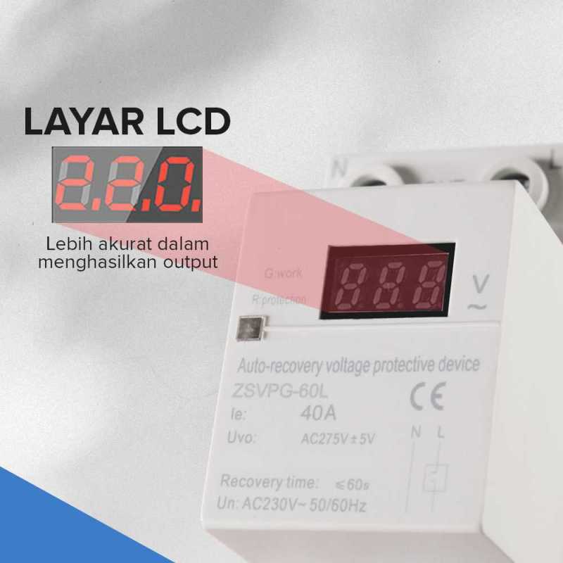 Jual Hdp Din Rail Over Under Voltage Protection Auto Recovery 230v 40a Di Seller Kancilnet ...