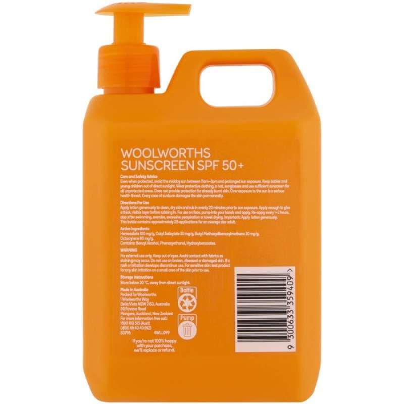 Jual Woolworths Sunscreen Everyday Lotion Spf 50+ 1000ml Di Seller Pro ...
