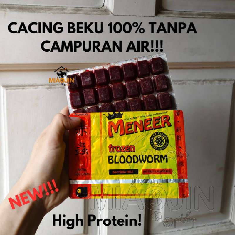 Jual Cacing Beku Papan 100gr - Frozen Bloodworm Kapsul Ang Thang Cabek ...