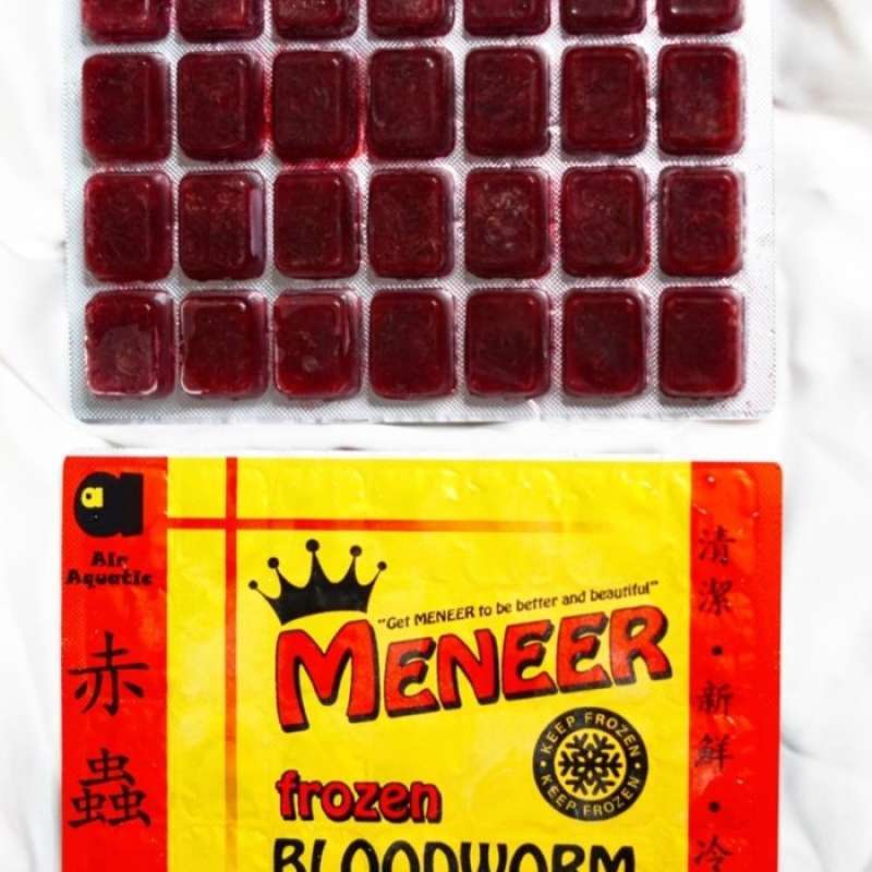 Jual Cacing Beku Papan 100gr - Frozen Bloodworm Kapsul Ang Thang Cabek ...