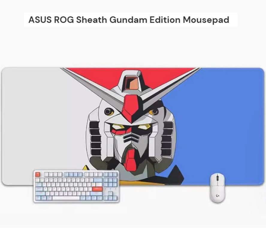 Jual Mousepad Gaming Asus Rog Gundam Oversized Keyboard Pad Custom ...