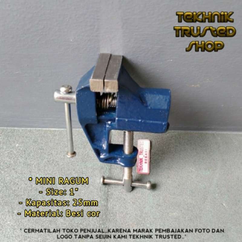 Promo Baby Vice Mini Ragum Clamp Klem Catok Meja Iron Casting Besi Cor ...